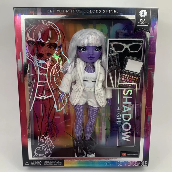 Toys | Rainbow High Shadow High Dia Mante Purple Fashion Doll ...